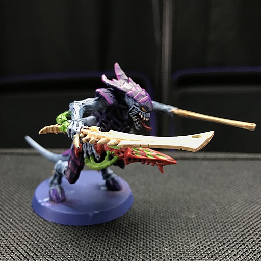 Blue Tyranid Scheme by KikkenassMinis | Paint Pad